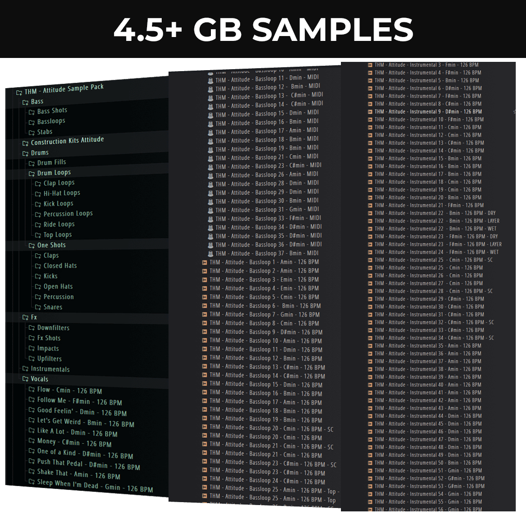 Attitude - Tech House Sample Pack, Packed with over 4.5GB of samples